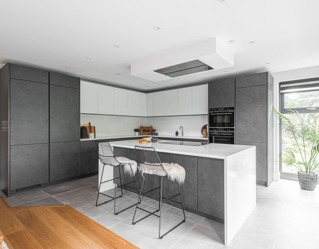 Contemporary Open Plan Apartment In Grey - Ashley Jay - Luxury Kitchens ...