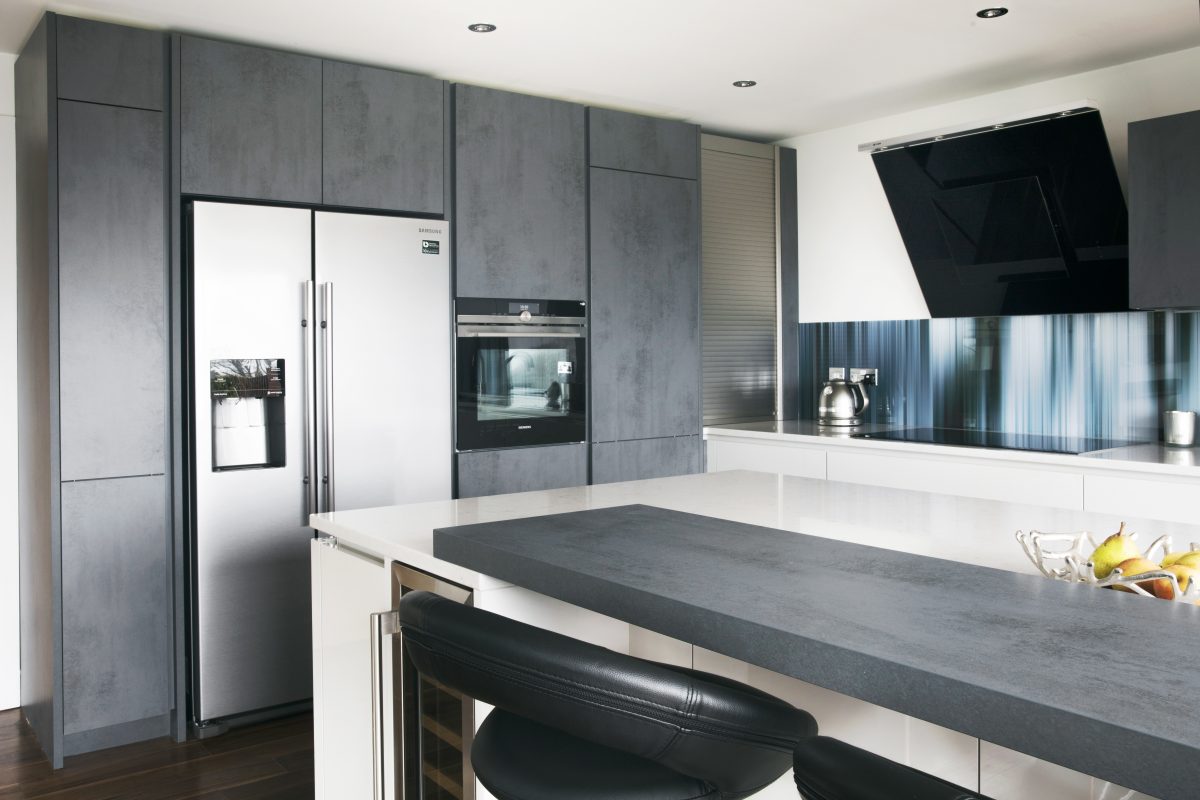 German Kitchen With Printed Splashback | Ashley Jay Kitchens