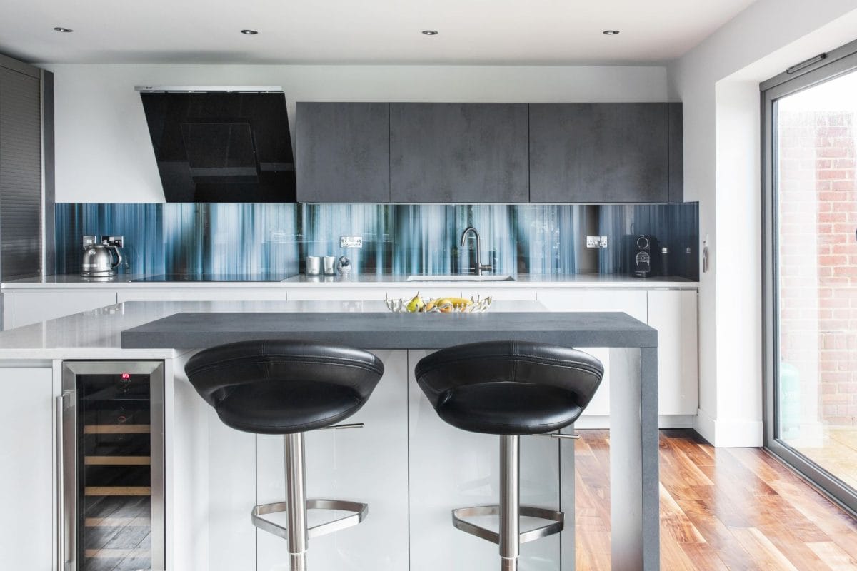 German Kitchen With Printed Splashback | Ashley Jay Kitchens
