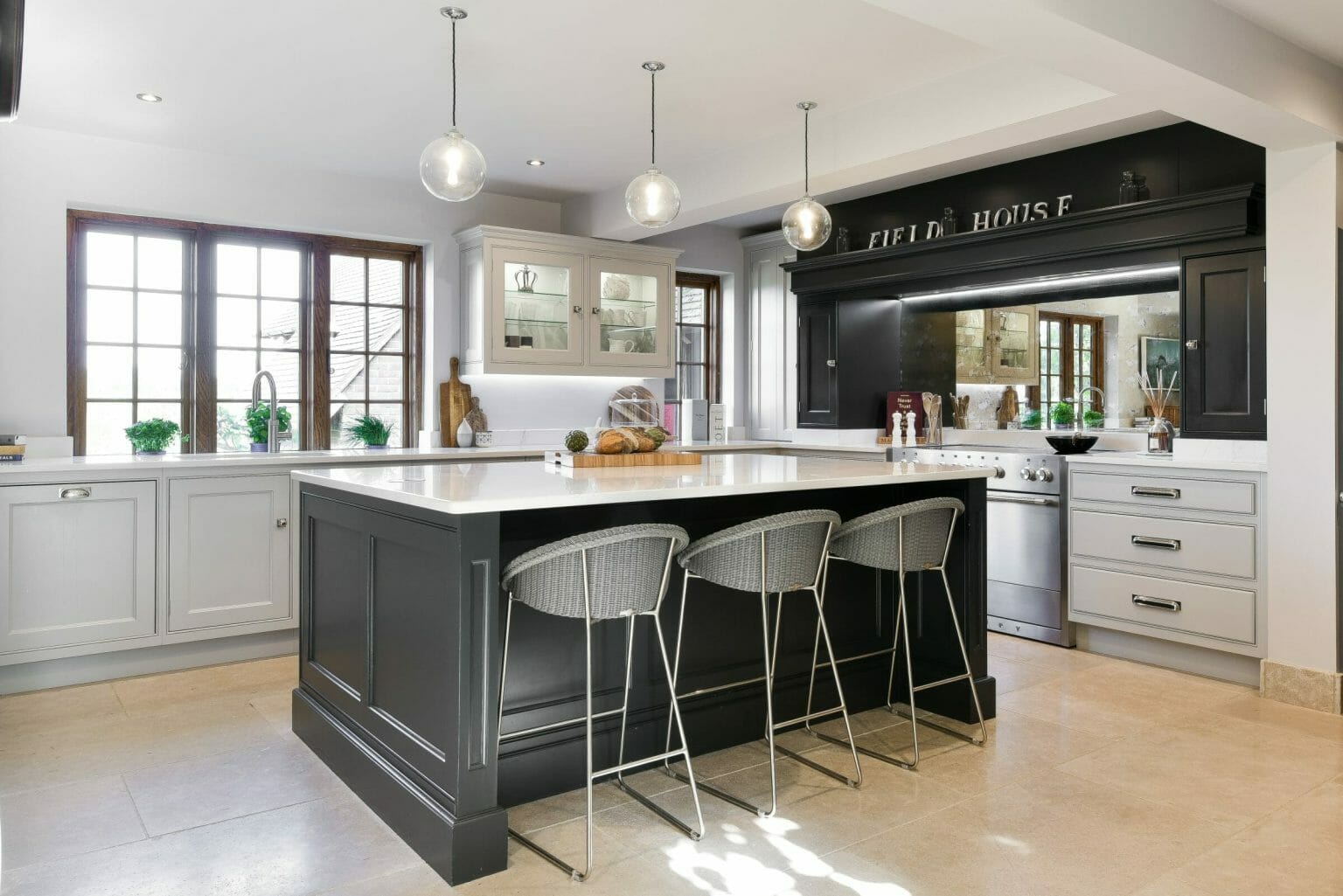 Modern Painted Country Kitchen | Ashley Jay Kitchens