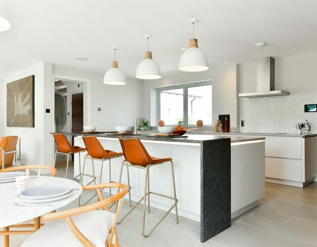 Open Plan Kitchen With Feature Island | Ashley Jay Kitchens