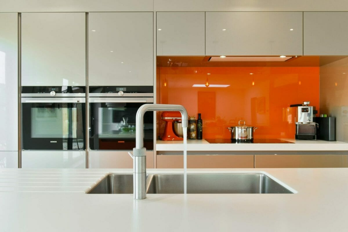 Vibrant Glass Kitchen | Ashley Jay Kitchens