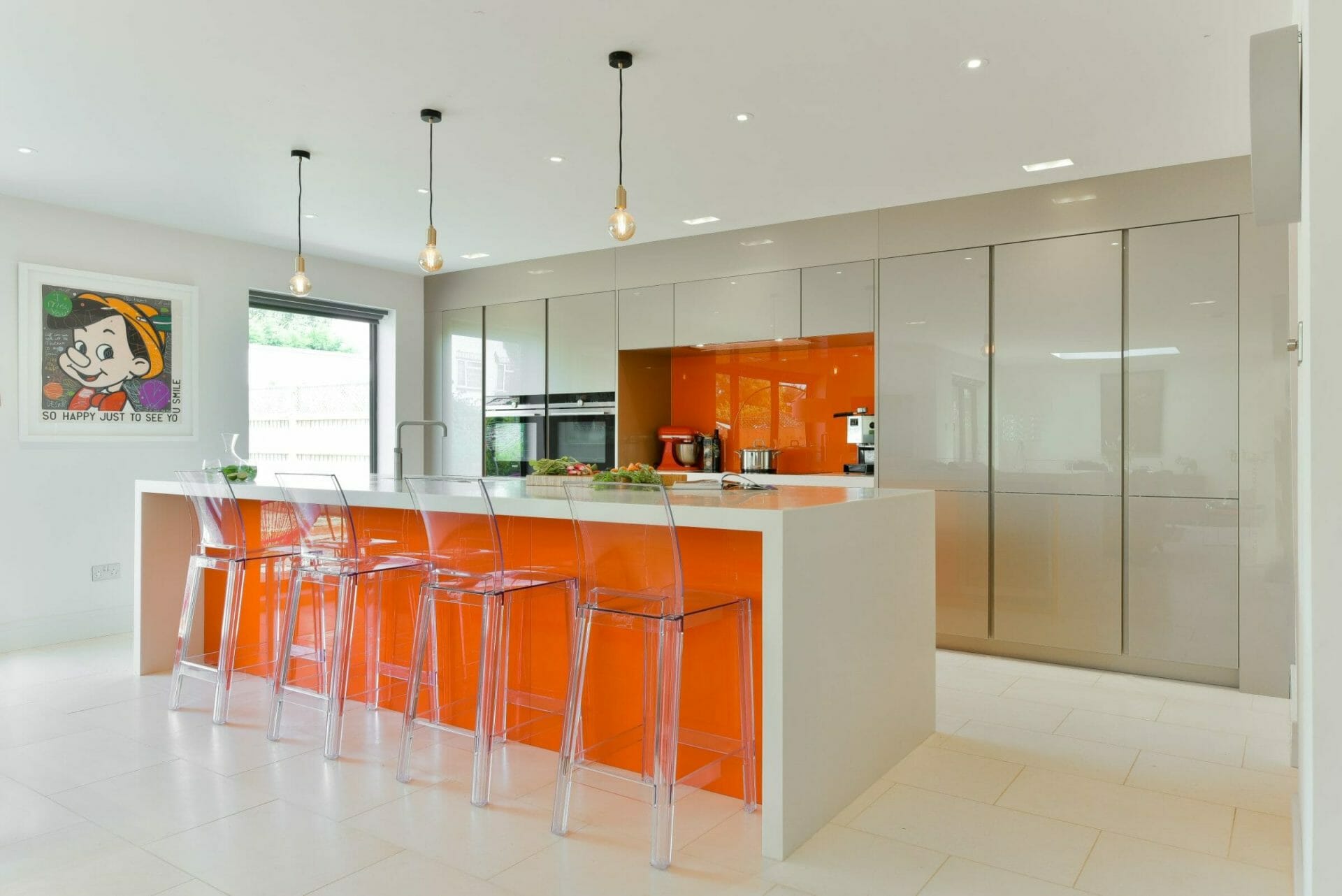 Vibrant Glass Kitchen | Ashley Jay Kitchens