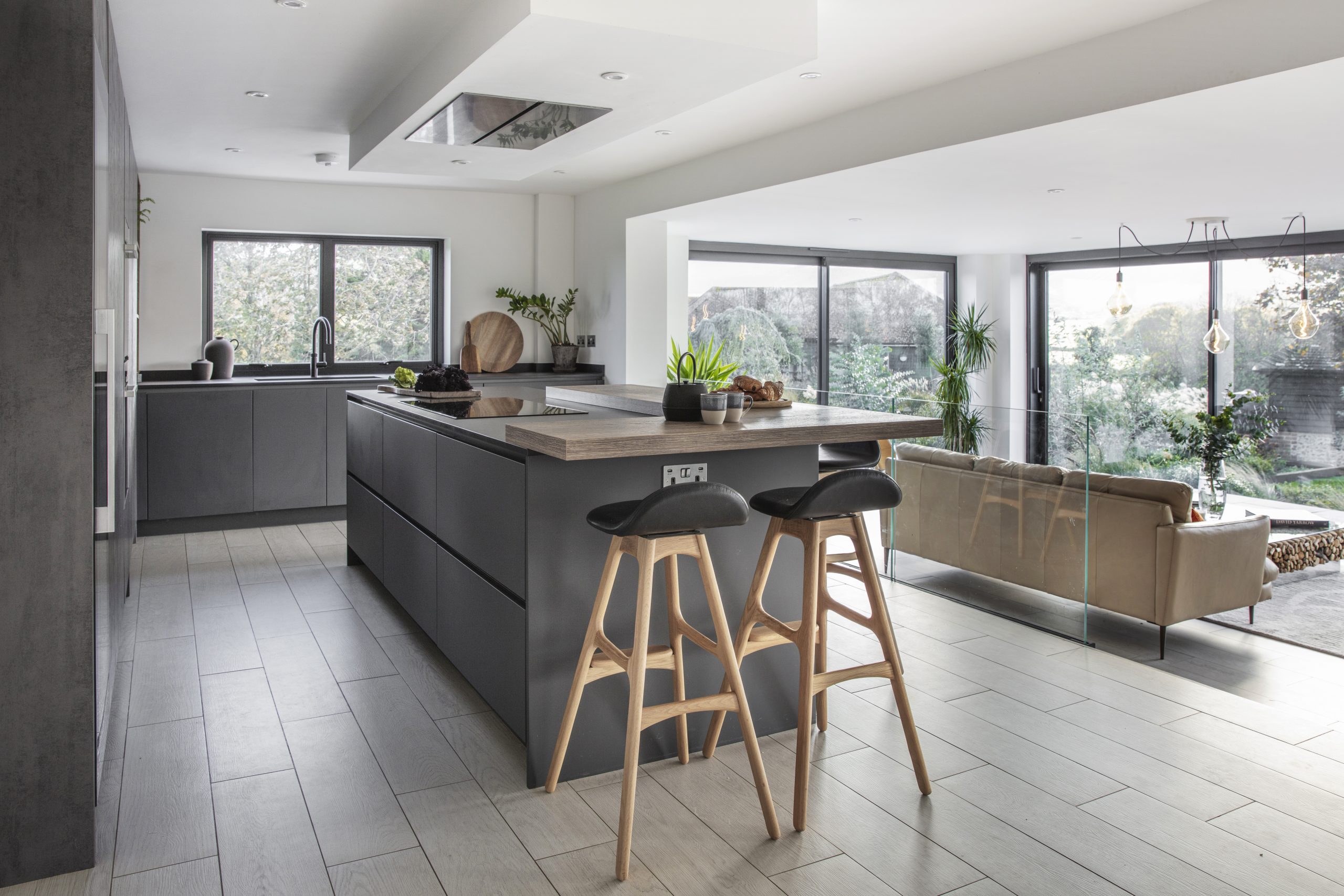 Modern Matt Black Kitchen | Ashley Jay - Luxury Kitchens Sussex