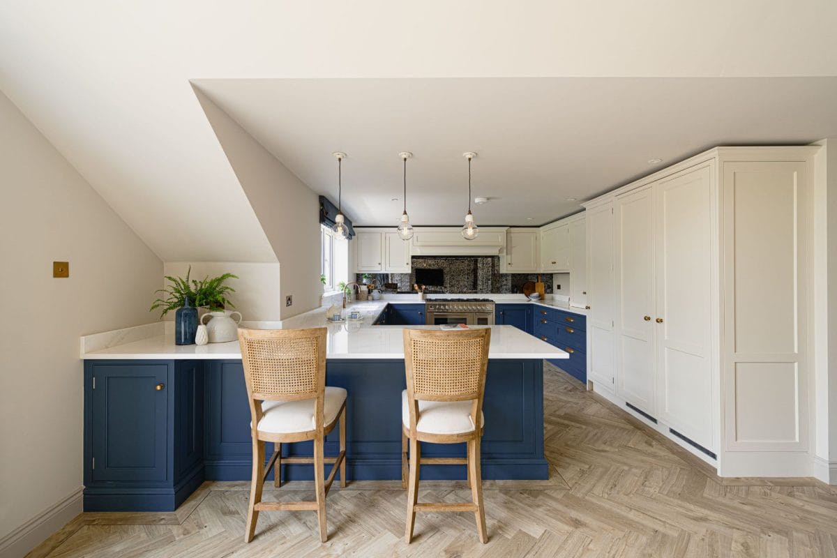 Classic Blue and Cream Shaker Kitchen | Ashley Jay Kitchens