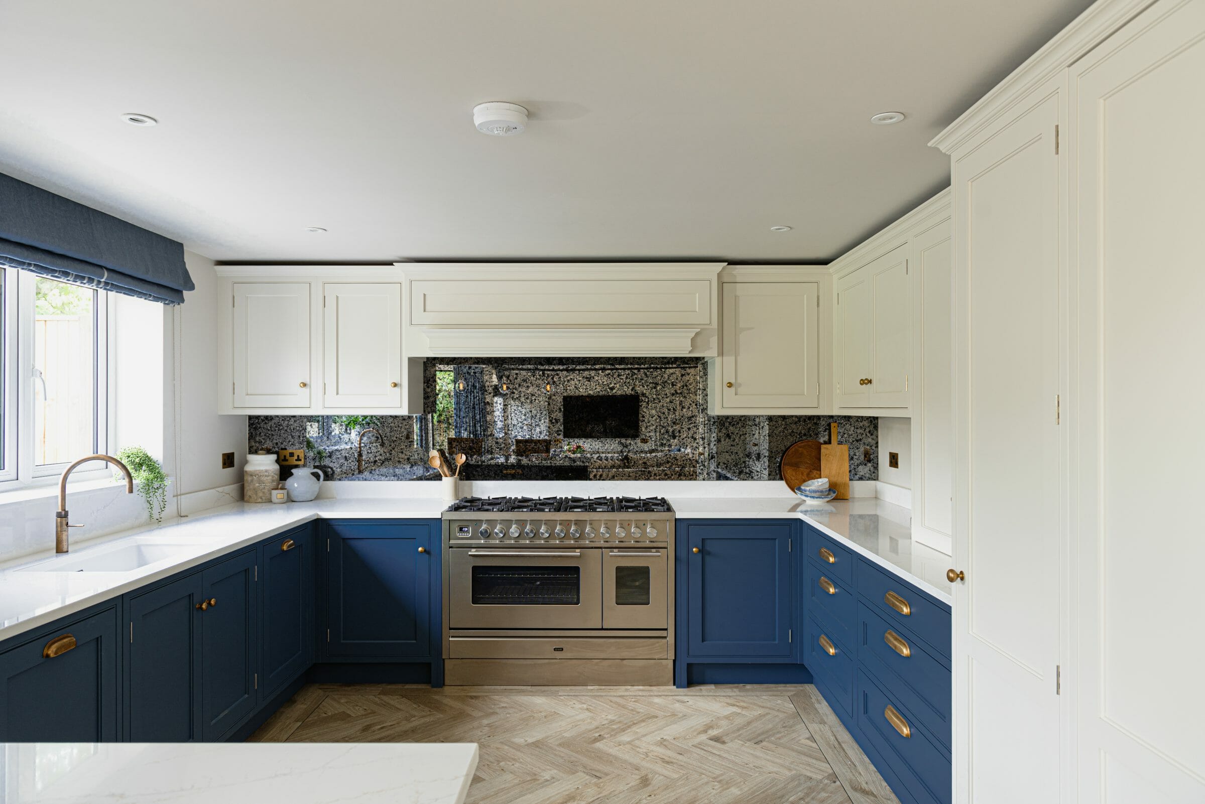 Classic Blue and Cream Shaker Kitchen | Ashley Jay Kitchens