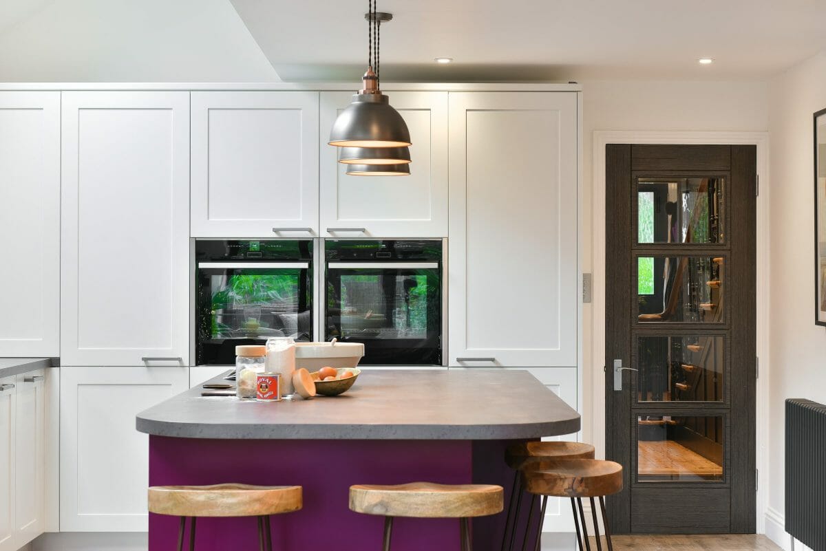 Colourful Island Kitchen - Ashley Jay - Luxury Kitchens Sussex