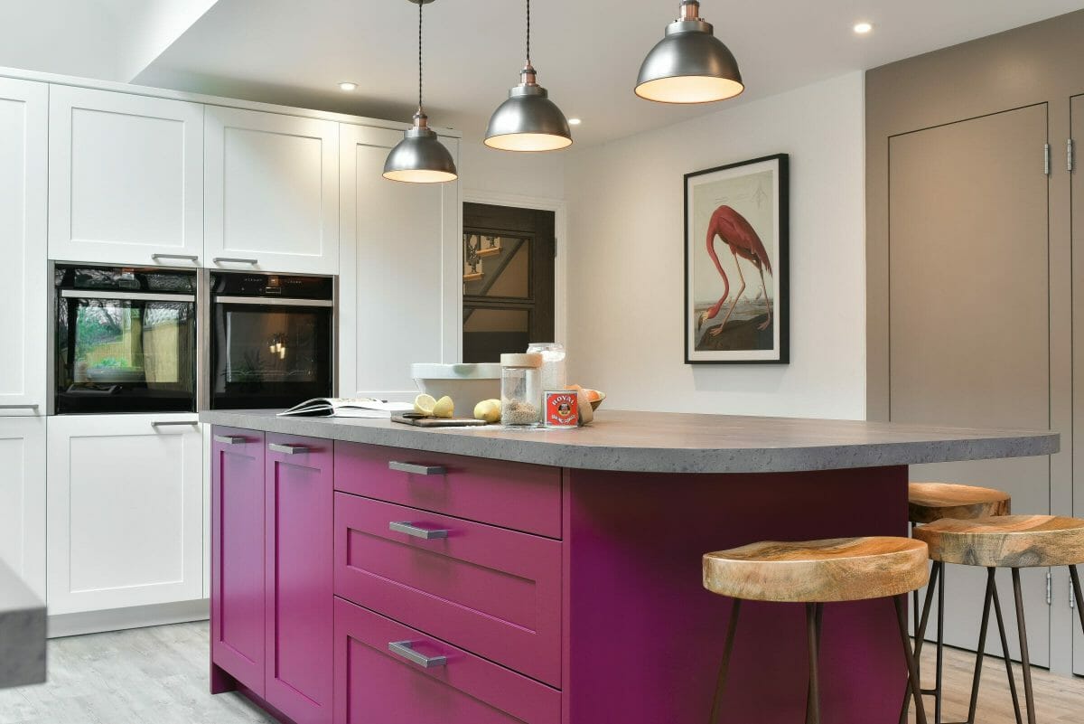 Colourful Island Kitchen | Ashley Jay Kitchens