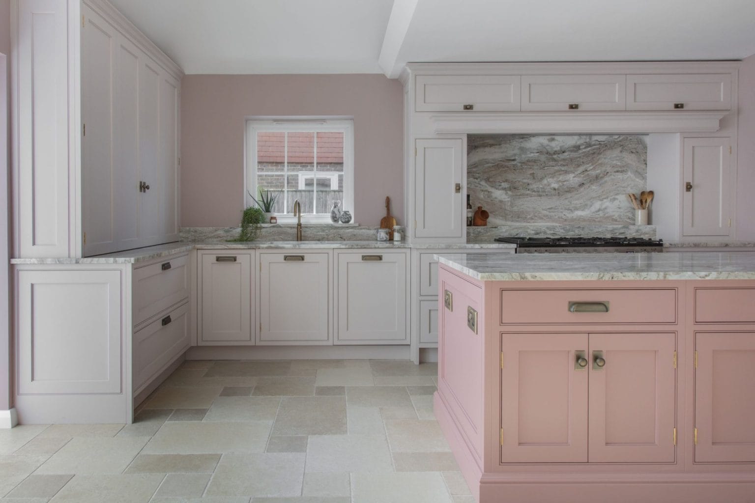Soft Pink Shaker Kitchen | Ashley Jay Kitchens